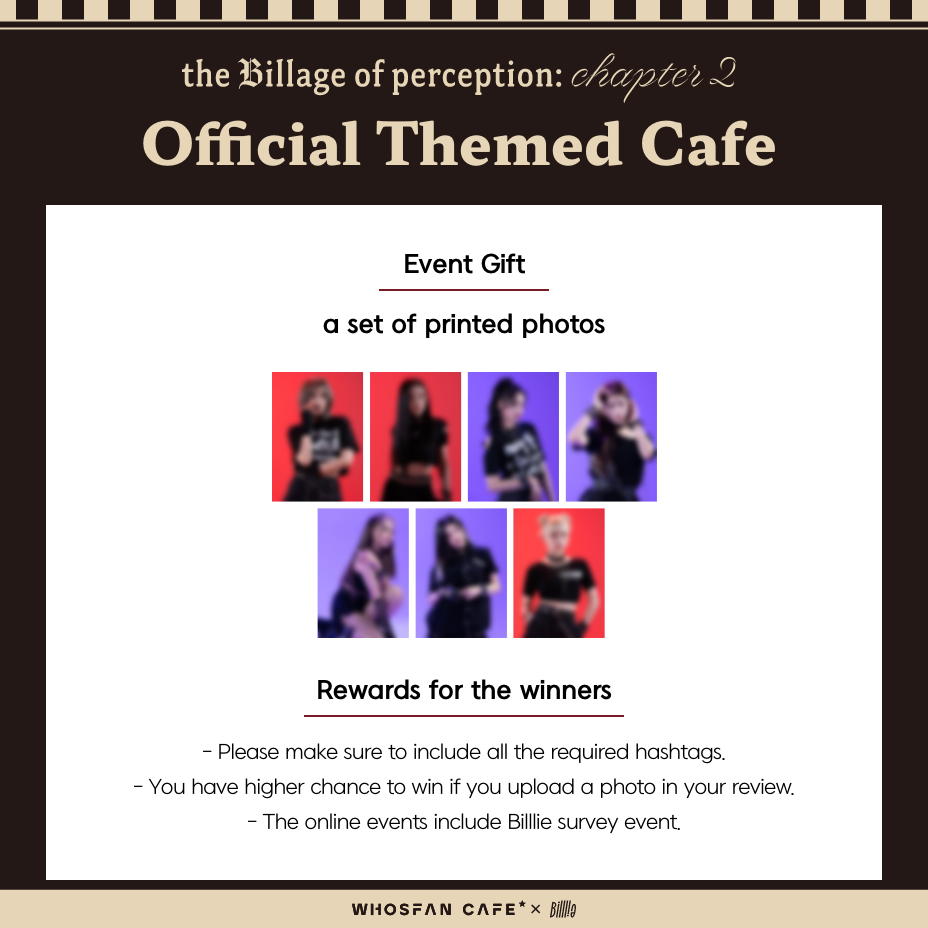 Billlie [the Billage of perception: chapter two] Official Themed Cafe Event Guide – WHOSFAN_Help ...